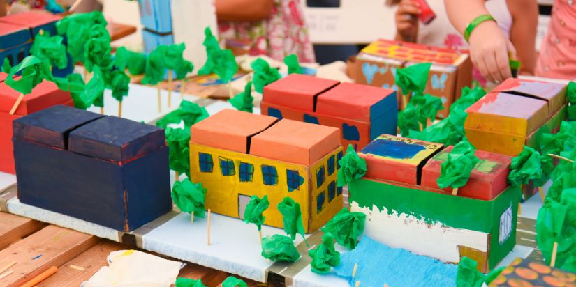 Bring STEAM Home: Build a Cardboard City - Little Sunshine's Playhouse